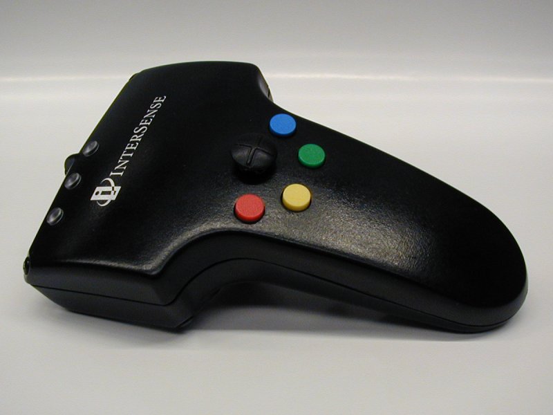 The InterSense IS-900 wireless wand. The wand is tracked in position ...